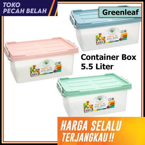 Jual Q Seven Box Container 5,5 Liter (Kotak Serbaguna) 7803 Green Leaf ...