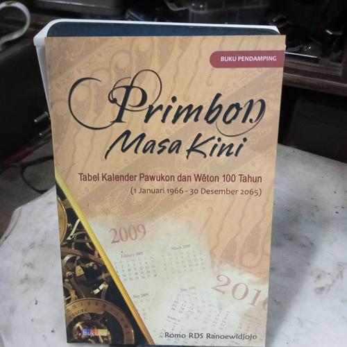 Jual buku primbon masa kini ,tabel kalender pawokon dan weton100 tahun ...