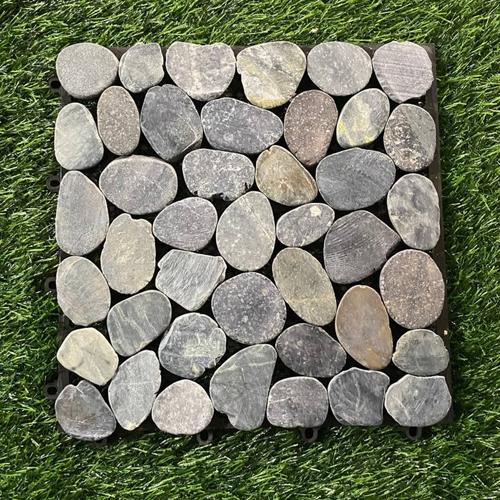 Jual Decking Tile Batu Alam - stone outdoor indoor - Bulat Abu - Kab ...