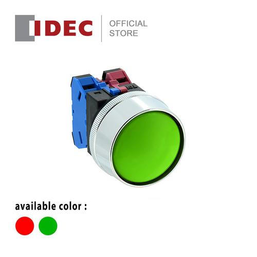 Jual IDEC ABN3G01 Push Button 30mm Full Guard Metal Momentary 1NC ...