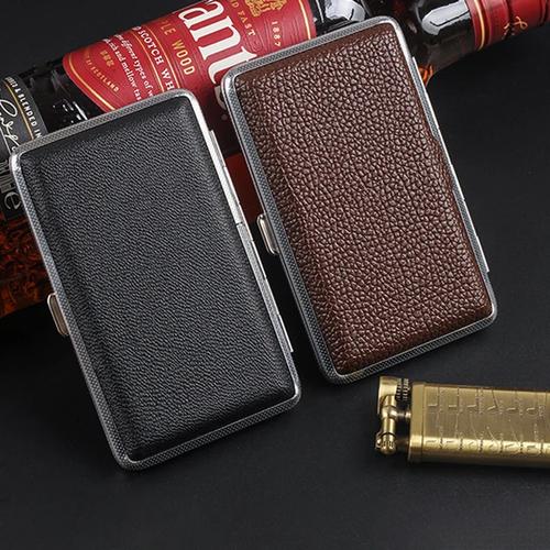 Jual KOTAK PENYIMPANAN ROKOK J15 KULIT WADAH ROKO STAINLESS BOX ROKK ...