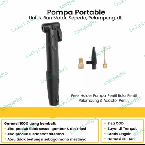 Jual Pompa angin ban sepeda balon kasur bantal renang mini portable ...