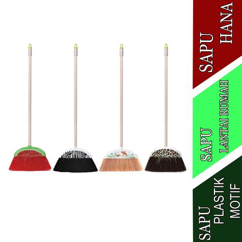 Promo Sapu Lantai Motif - Sapu Hana - Sapu Plastik - Sapu 1Set - IKAN ...