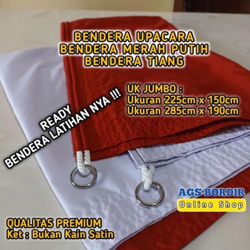 Jual JUMBO Bendera upacara bendera merah putih bendera tiang [Qualitas ...