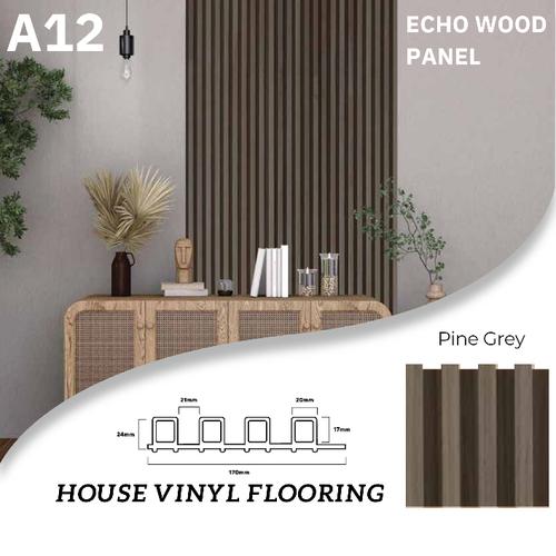 Jual Wall Panel Echo Wood Kisi-kisi Partisi A12 Pine Grey/lembar ...
