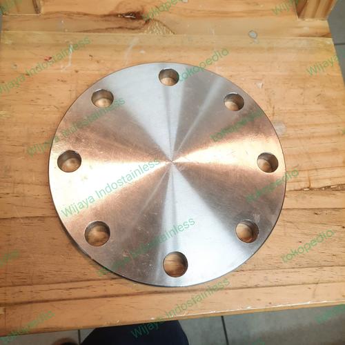 Jual Blind Flange JIS 10K Stainless SS 304 4" inch - Flange Buta SS304 ...