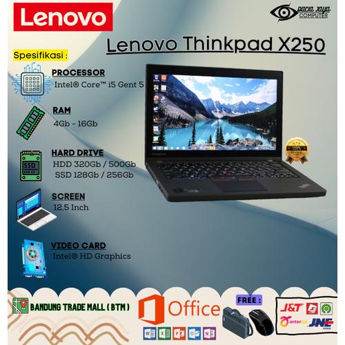 Jual Laptop Lenovo Thinkpad X270 X60 X250 X240 / Bergaransi 100% / Original - X250 i5/5, RAM 4 ...