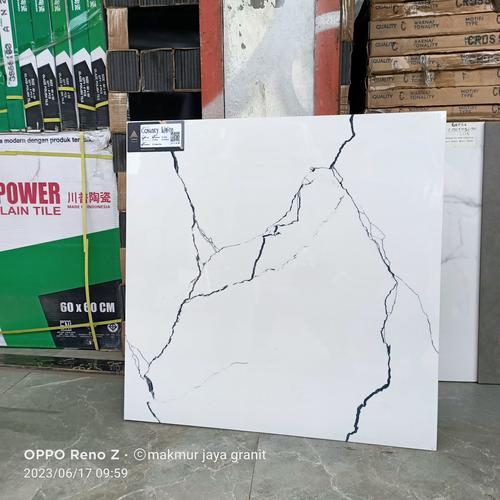 Jual Granit Lantai 60x60 arna putih motif conari white local - Kab ...