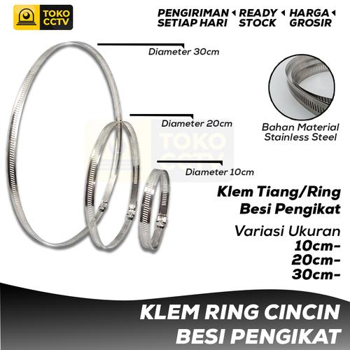 Jual Klem Ring Cincin/Pengikat Cincin Besi Tiang Ukuran 10,20,30 CM ...