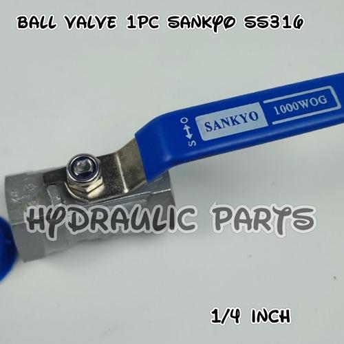 Jual BALL VALVE SANKYO 1PC 1/4 - 1 INCH SS316 - Jakarta Barat ...