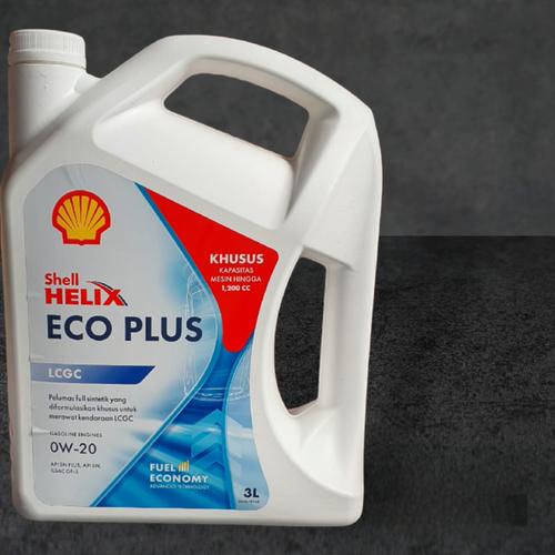 Jual Oli SHELL helix eco plus LCGC sae 0W-20 kemasan galon (3liter ...