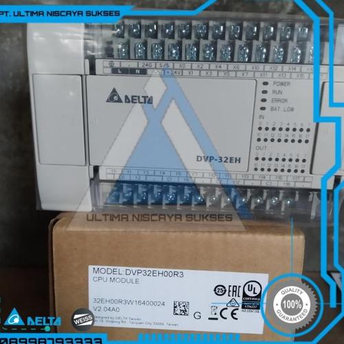 Jual Plc Delta Dvp32Eh00R3 16I/16O, Relay Output, Delta Eh3 Series ...