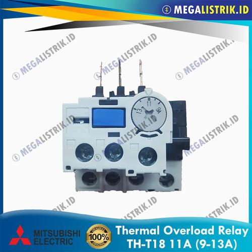 Jual Mitsubishi TH-T18 11A ( 9-13A ) Thermal Overload Relay THT18 11 ...