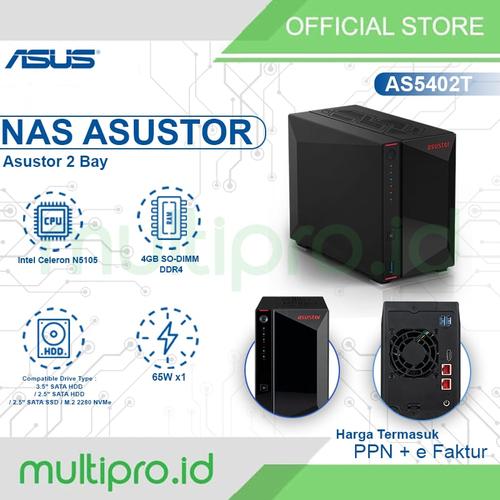 Promo ASUSTOR NAS AS5402T Asustor 2 Bay Cicil 0% 3x - Jakarta Utara - Multipro.id | Tokopedia