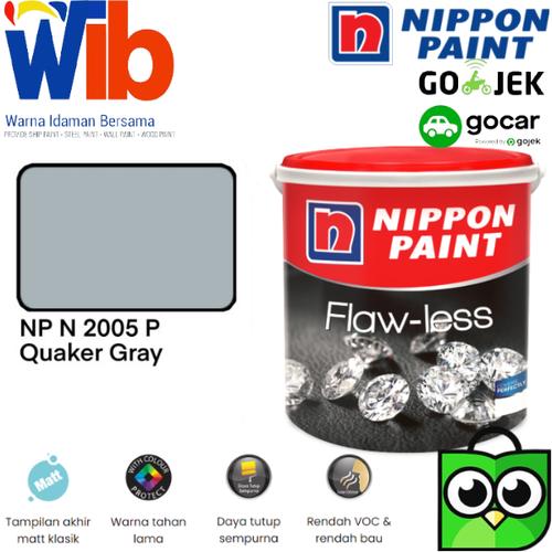 Jual Cat Nippon Paint Flawless 2,5 Liter / Quaker Gray Np N 2005P ...