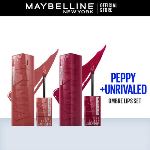 Promo [Ombre Set] Maybelline Superstay Vinyl Ink - Peppy+Unrivaled ...