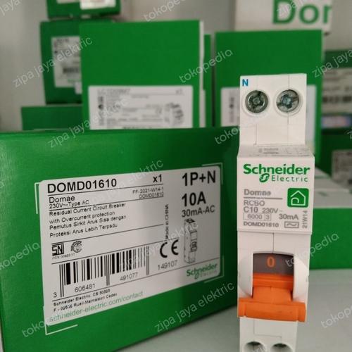 Jual ELCB RCBO SLIM NEW DOMAE SCHNEIDER 1P 6a.10a.16a.20a - 6 - Jakarta Pusat - zipa jaya ...