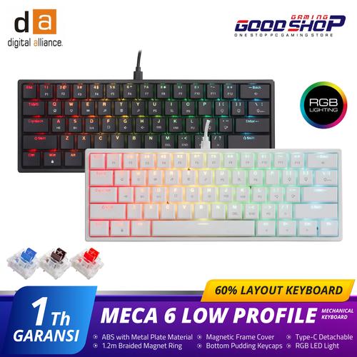 Jual Digital Alliance Meca 6 RGB Low Profile 60% Mechanical Gaming ...