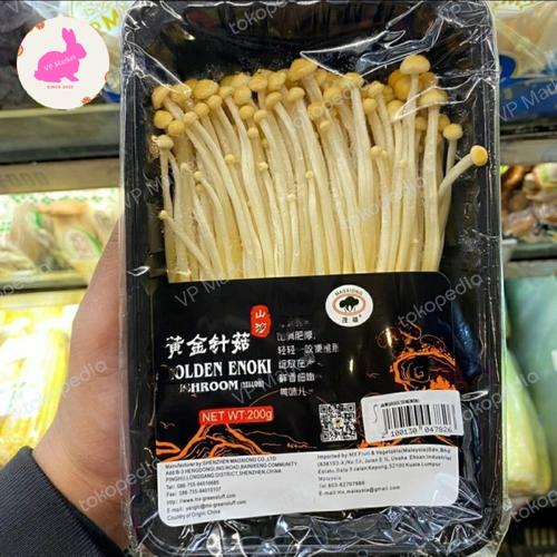Jual Jamur Enoki Golden Mushroom Yellow | Jamur Enoki Kuning Fresh 200g ...