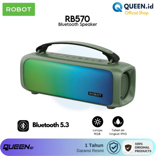 Jual ROBOT RB570 Portable Bluetooth Speaker 5.3 Bass Boost RGB Light ...