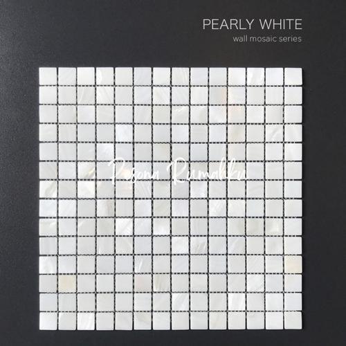 Jual Mosaic Mozaik Dinding Dapur Putih Merk Venus Type Pearly White ...