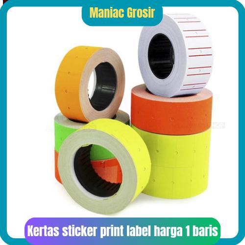 Jual kertas sticker isi refill alat cetak print label harga expaired ...