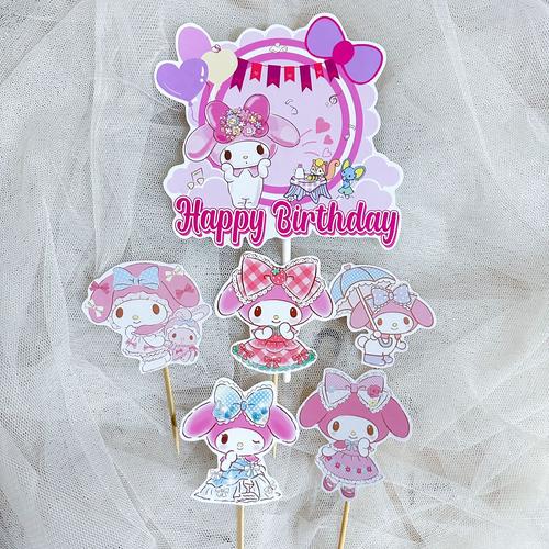 Jual My Melody Topper Cake Birthday Hiasan Kue Ultah - MINITOP ...