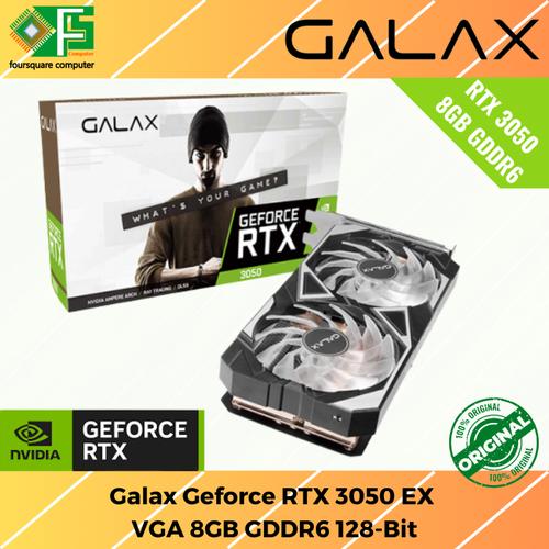Jual VGA Galax nVidia Geforce RTX 3050 EX 8GB GDDR6 128 BIT 1Click OC ...