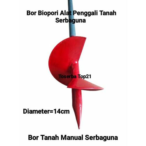 Jual Bor Alat Biopori tanah manual 4 inc spiral tebal 3 mili / BOR ...