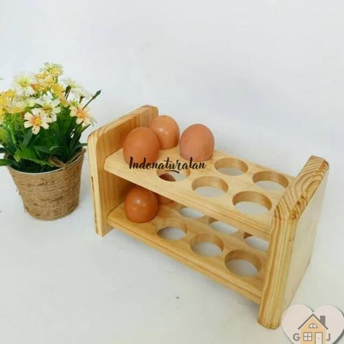 Jual Rak Telur / Rak Susun Kayu / Tempat Telur Kayu Jati Belanda - Kab ...