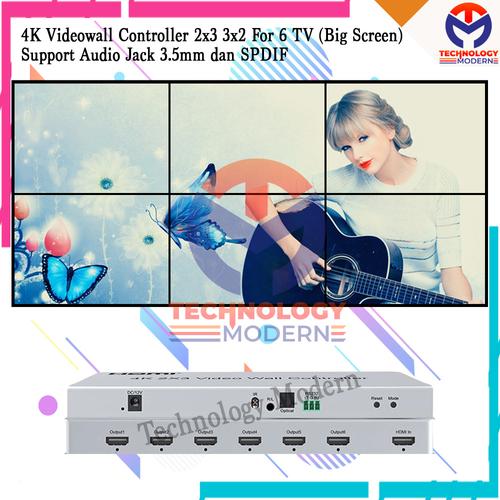 Jual HDMI 2x3 Video Wall Controller 3x2 Untuk 6 TV (Big Screen) with ...