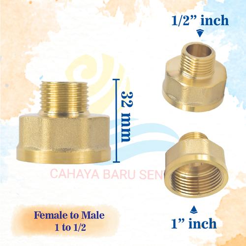Promo SOCK DRAT LUAR 1/8 x 1/4 IN ADAPTER DRAT SOK DRAT NEPEL SAMBUNGAN PIPA - 1 1/2 - Kota ...
