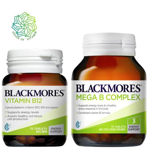 Jual Blackmores Mega B Complex 75 Tablets Vitamin B12 B 12 Tablet ...