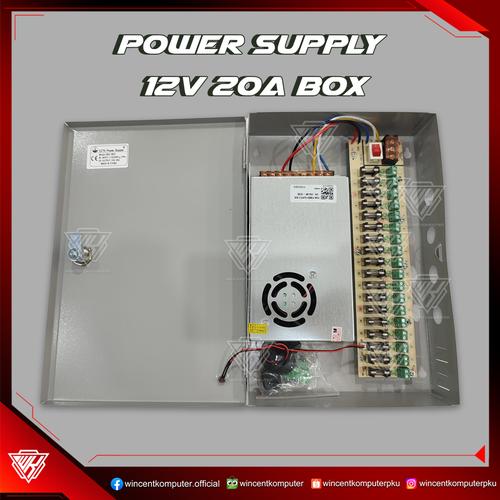 Jual POWER SUPPLY 12V 20A BOX PANEL / POWER SUPPLY 12 VOLT 20 AMPER ...