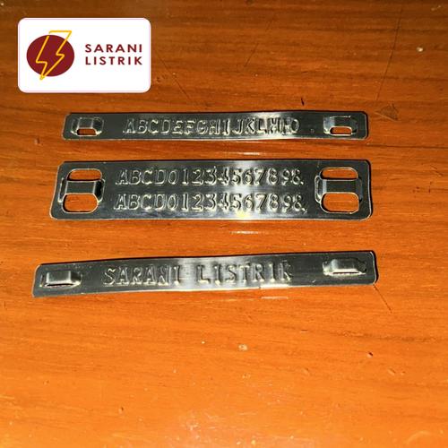Jual Plate Marker Stainless - Cable Marker Stainless - Plat Marker ...