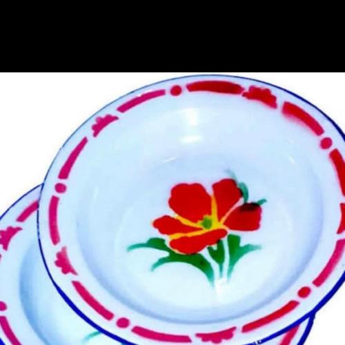 Jual piring seng/ piring makan /piring jadul/ piring enamel diameter 20 ...