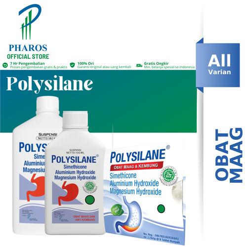 Jual Polysilane Tablet 1 Box/ Suspensi 100ml dan 180ml - Obat Maag ...