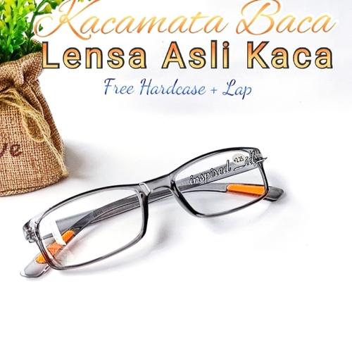 Promo kacamata baca plus lensa kaca asli - Grey-Clear, +1,50 - Jakarta ...