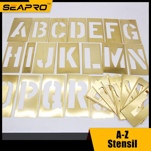 Jual Stensil Kuningan untuk Cat Stensil Yang Untuk Huruf - 4" (100mm ...