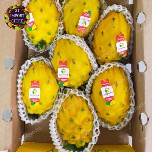 Jual Buah Naga Kuning Equador Fresh | Dragon Fruit Yellow | 1 pcs ...