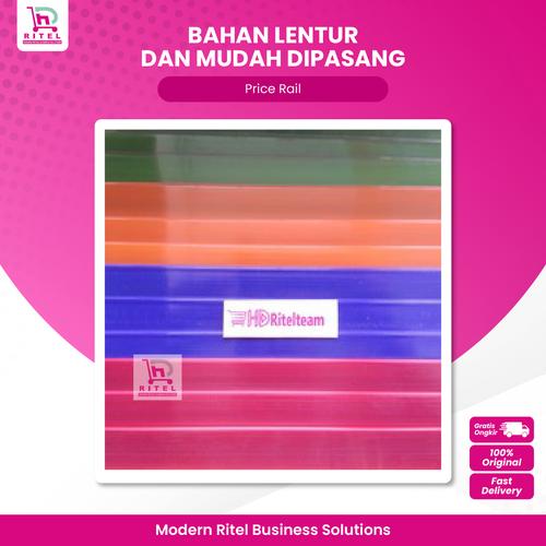 Jual Price Tag Rail Card Label Display Mika Harga Rak Minimarket ...
