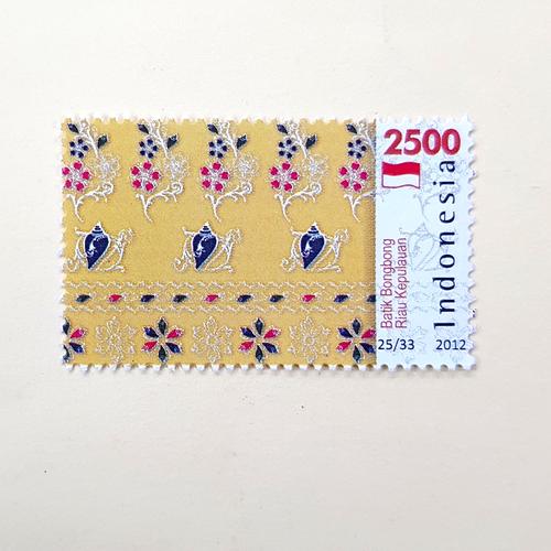 Jual Prangko BATIK BONGBONG RIAU KEPULAUAN • Kain Tradisional Indonesia ...