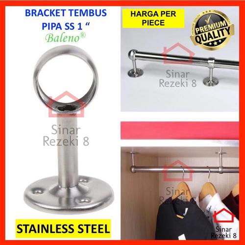 Jual Bracket Tembus Pipa Bulat 1 INCH / Pipe Support / Gantungan Pipa ...
