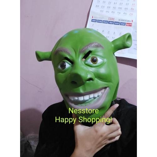 Jual TOPENG SHREK MONSTER OGRE HALLOWEEN PRANK FULLHEAD COSPLAY LATEX ...