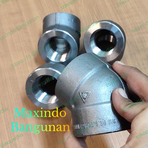 Jual Elbow 45 Derajat 2" Inch Besi Class 3000 NPT - Knee 45 Derajat ...
