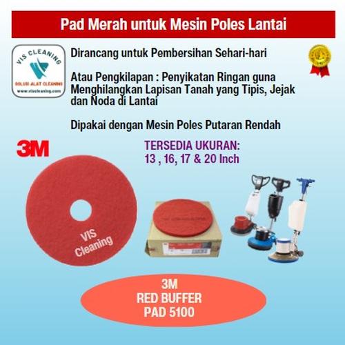 Jual Floor Polisher Pad 3M Merah / Red 16 inch (buffing pad) - Jakarta ...