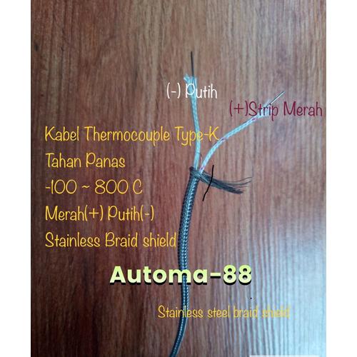 Jual Kabel Sensor Thermocouple Type-K 2 x 0.3mm Anti Panas Meteran ...