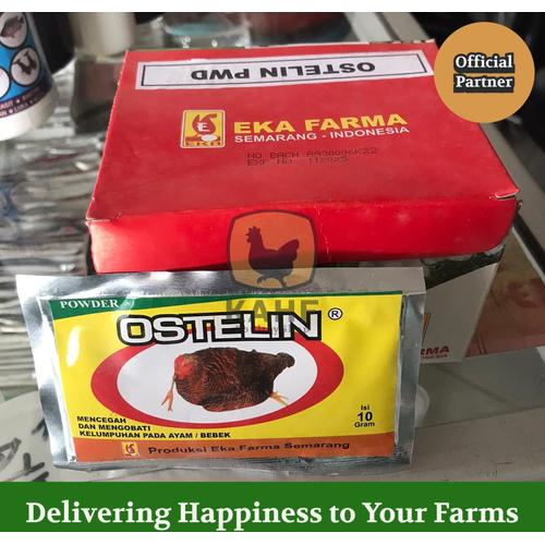 Jual Ostelin Powder 1 Dus isi 20 sachet @ 10 gram Obat Lumpuh Ayam ...