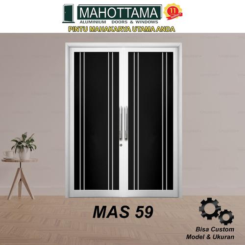 Jual Pintu Aluminium Rumah Utama Minimalis 174 x 215 Bisa Custom ...