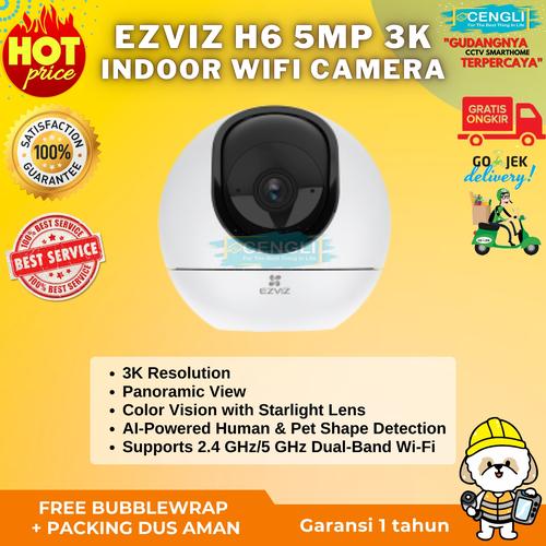 Promo Ipcam cctv Ezviz H6 3K 5mp Smart Home Wifi Camera Two-Way Calling - KAMERA SAJA - Kota ...